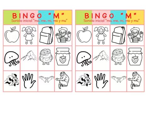 Bingo La Letra M Profesor Hizo Twinkl