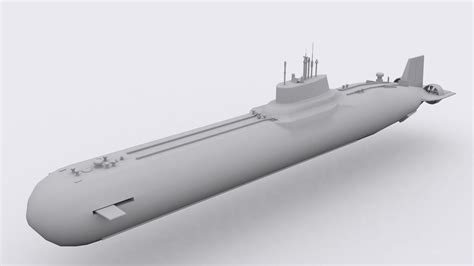 Typhoon Submarine 3d Model 20 Obj Max Free3d