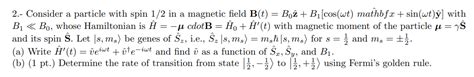 Solved Solve The Following Quantum Mechanics Problem Chegg