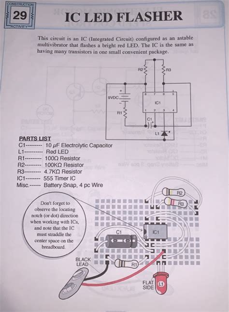 Solved Lab IC LED Flasher What Components Determine Chegg