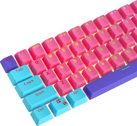 Buy Whysp 61 Pbt Keycaps For 60 Percent Keyboard Keycaps Set Backlit