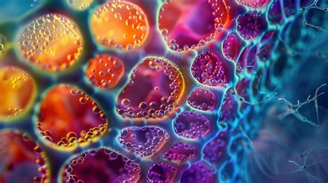 Premium Photo Artistic Rendering Of Microscopic Cell Forms