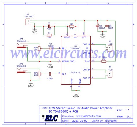 40w Stereo 14 4v Car Audio Power Amplifier Using Tda8560q Ic Pcb Electronic Circuits