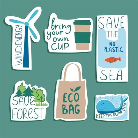 Hand Drawn Ecology Badges