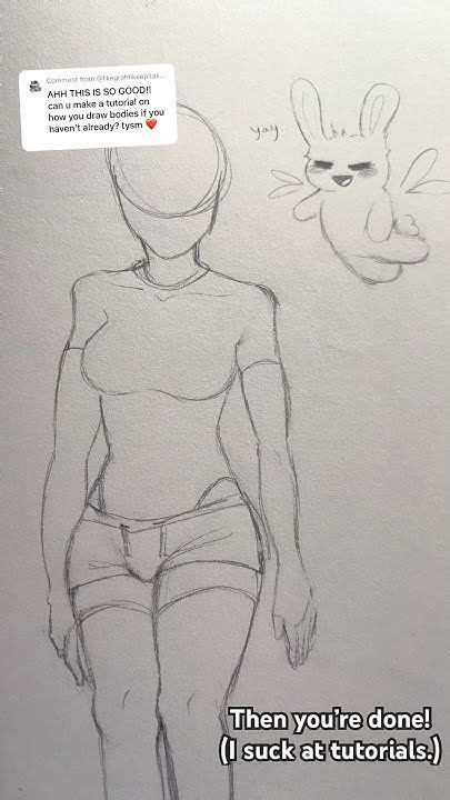 Horrible Attempt Of A Body Tutorial Face Tut Next Art Sketch Tutorial 6arelyhuman