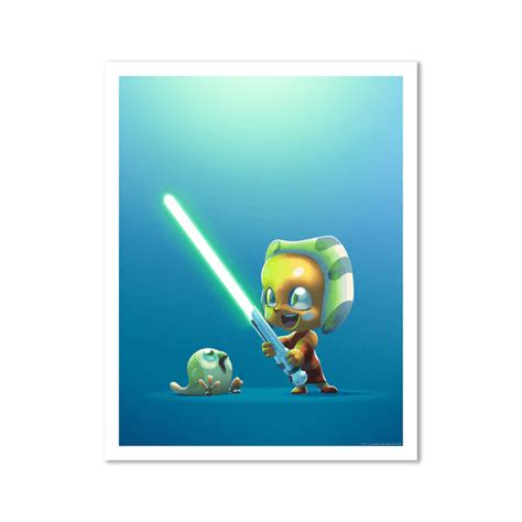 The Padawan And The Convor The Clone Wars Nick Scurfield Giclee