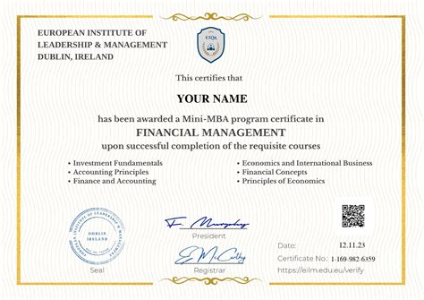 Mini Mba Financial Management Eilmedueu