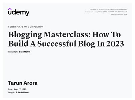 Tarun Arora On Linkedin Udemy Course Completion Certificate