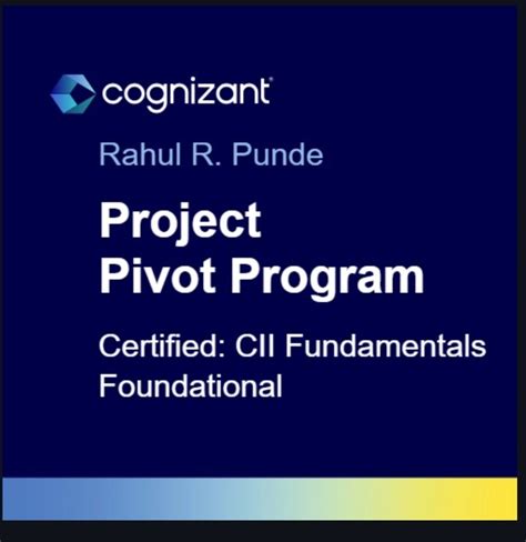 Rahul Punde On Linkedin Cognizant Cognizantlearning Learning