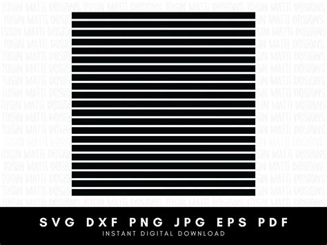 Stripes Pattern Svg Seamless Line Pattern Svg Horizontal Etsy