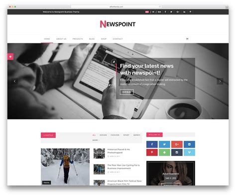 22 Meilleurs Modèles De Blogs Html5 Css3 Réactifs 2019 Webypress