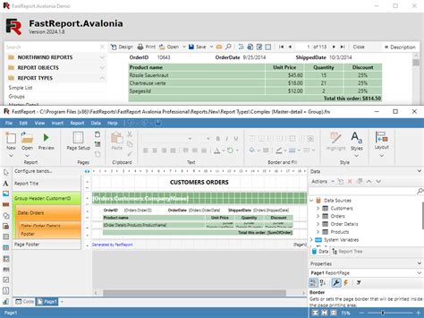 Reporting Tools For The Avalonia UI FastReport NET Avalonia Fast