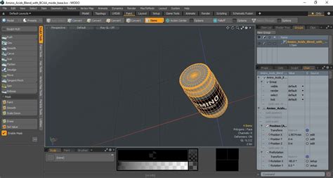 Amino Acids Blend With Bcaa 3d Model 19 3ds Blend C4d Fbx Max