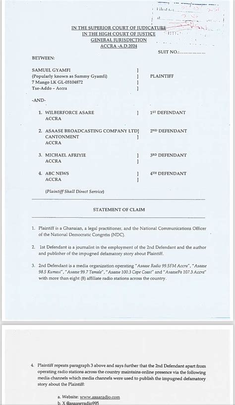 Sammy Gyamfi Sues Asaase Radio Abc News For Defamation Prime News Ghana