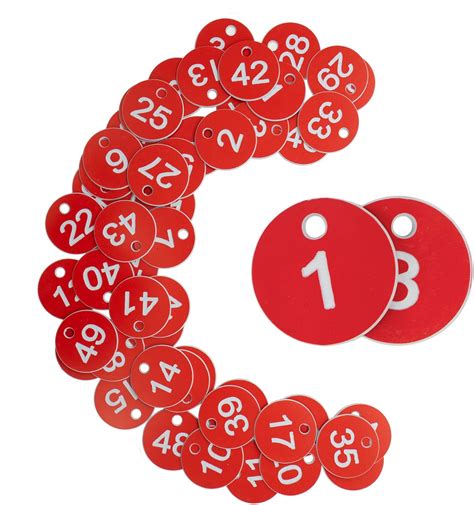 Plastic Id Number Tags Engraved Tags Key Tags Id Tags Without Key Rings