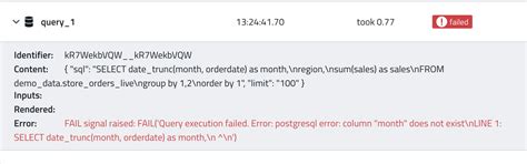 Execution Log PushMetrics