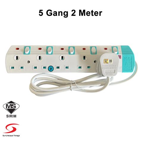 Sirim Trailing Socket Heavy Duty Extension Plug Universal Socket Multi Power Plug Extension