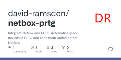 GitHub David Ramsden Netbox Prtg Integrate NetBox And PRTG