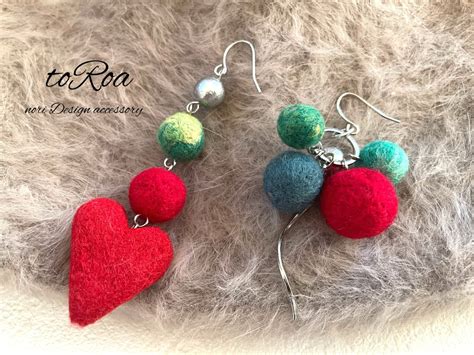 Toroa Xmasカラーアシンメトリーハート Toroa