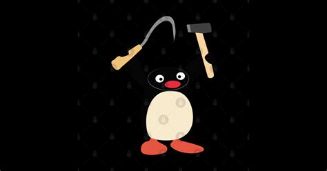 Communist Pingu With Hammer And Sickle Meme Pingu Mask Teepublic