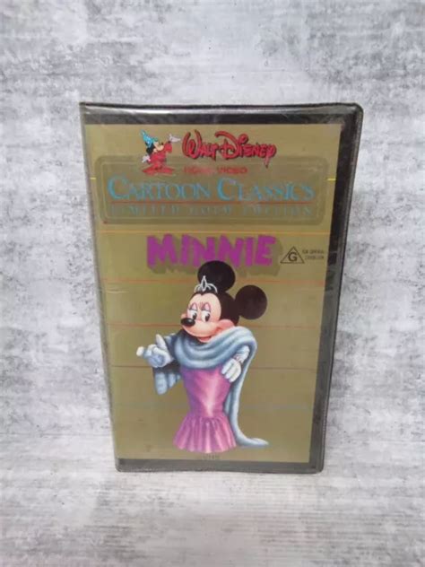DISNEY CARTOON CLASSICS Limited Gold Edition Minnie VHS Movie Cassette