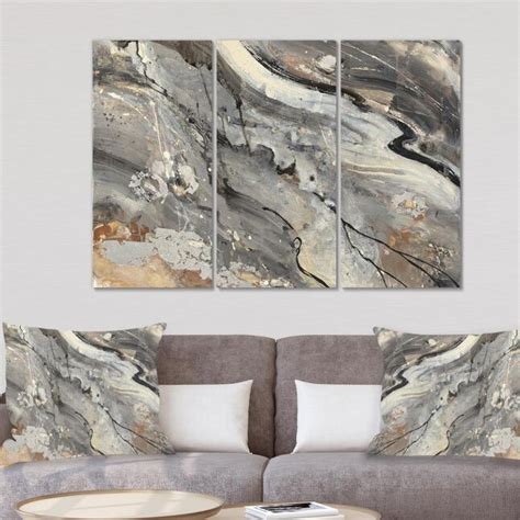 Designart Designart Fire And Ice Minerals Ii Farmhouse Canvas Artwork
