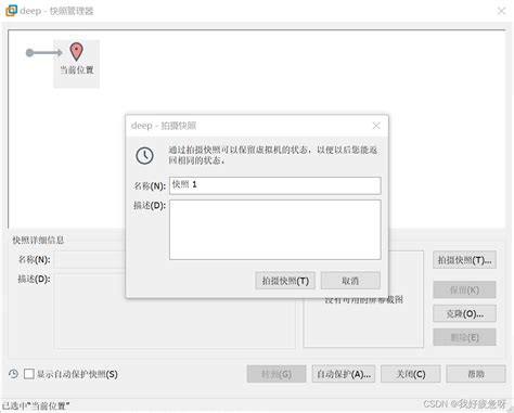 在虚拟机中制作快照虚拟化快照 Csdn博客
