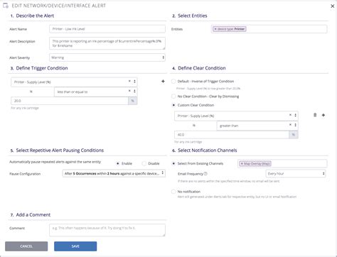 Printer Low Ink Level Alert Auvik Support
