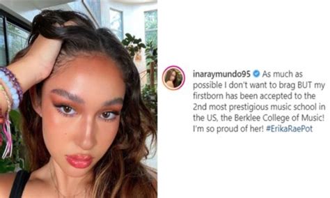 Ina Raymundo S Daughter Erika Rae Accepted Into Berklee College Of Music