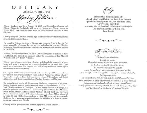 Charley Jackson Obituary Aa Rayner And Sons Funeral Homes