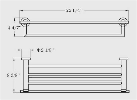 Towel Shelf With Bar