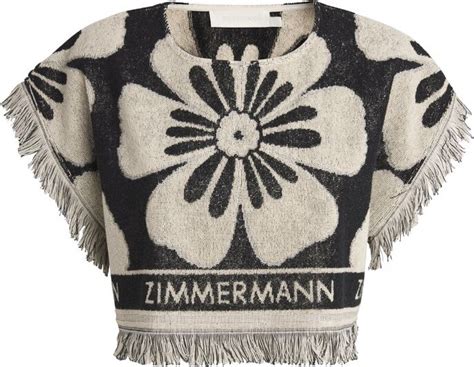 Zimmermann Towelling Crop Top Shopstyle