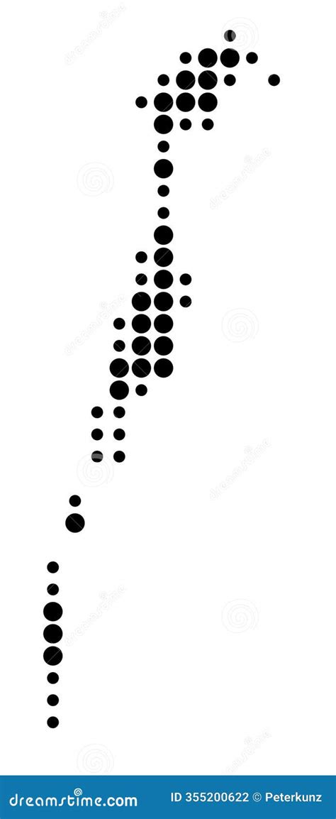 Hiddensee Map Silhouette With Name Vector Illustration Cartoondealer