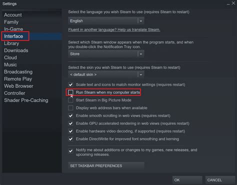 Comment faire pour que Steam désactive la mise à jour automatique