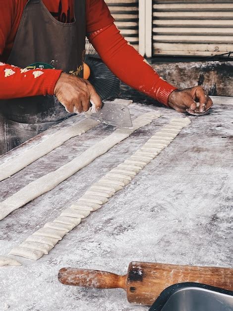 Premium Photo Man Working On Barbecue Grill