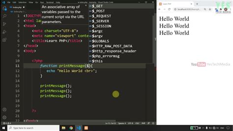 Functions PHP Malayalam Tutorial Part 16 Of 22 YouTube
