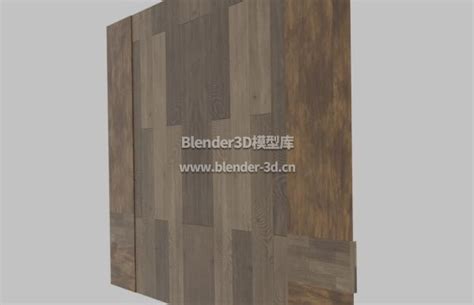 Blender 绿色装饰木饰面板墙板3d模型素材资源免费下载 Blender3d模型库