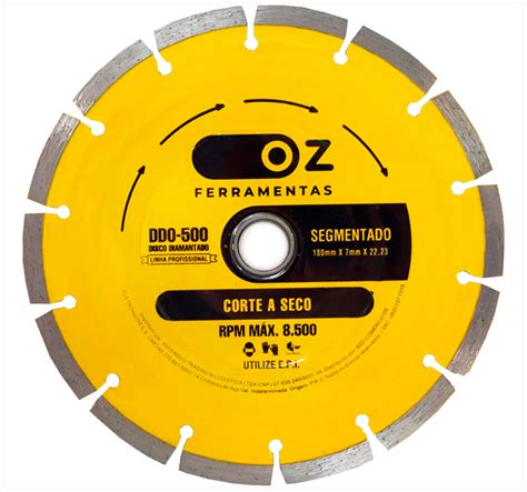Disco De Corte Diamantado Segmentado 7 Pol 180mm MadeiraMadeira