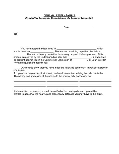 40 Best Demand Letter Templates Free Samples ᐅ Templatelab