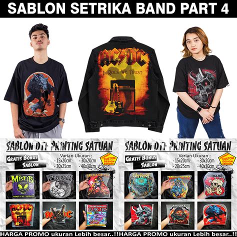 Jual Sablon Setrika Sablon Dtf Band Metal Part 4 Tinggal Pasangpress