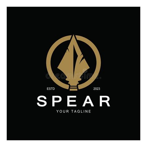 Spear Logo Icon Vector Illustration Designhead Spear Logo Vintage