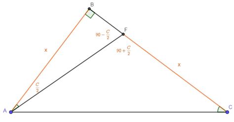 Geometry What S The Measure Of The Angle BAC In The Triangle Below Mathematics Stack