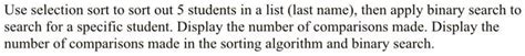 SOLVED In Dev C Programming Language Use Selection Sort To Sort Out