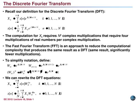 PPT Fast Fourier Transform Efficiency And Applications PowerPoint Presentation ID
