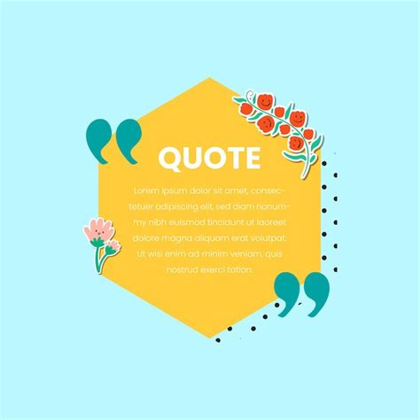 Premium Vector Flat Quote Box Frame Collection