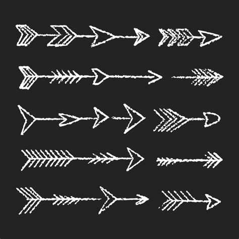 Hand Drawn Arrow Set Collection 40743266 Vector Art At Vecteezy