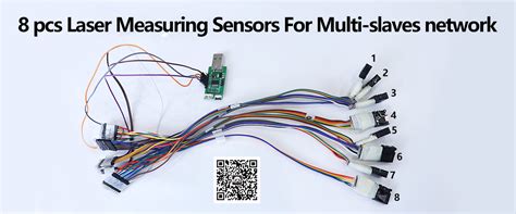 8 Pcs Laser Measuring Sensors For Multi Slaves Network Jrt Measure