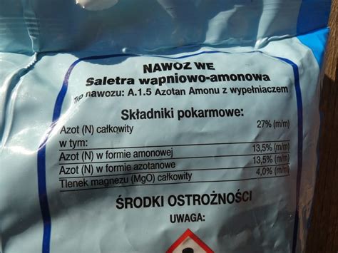 Nawóz Saletra Wapniowo Amonowa Ogród Start kg Sklep Niepodlewam