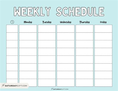 Weekly Planner Printable 39 Cute Free Weekly Calendar Templates