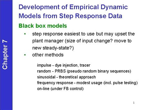 Development Of Empirical Dynamic Models From Step Response